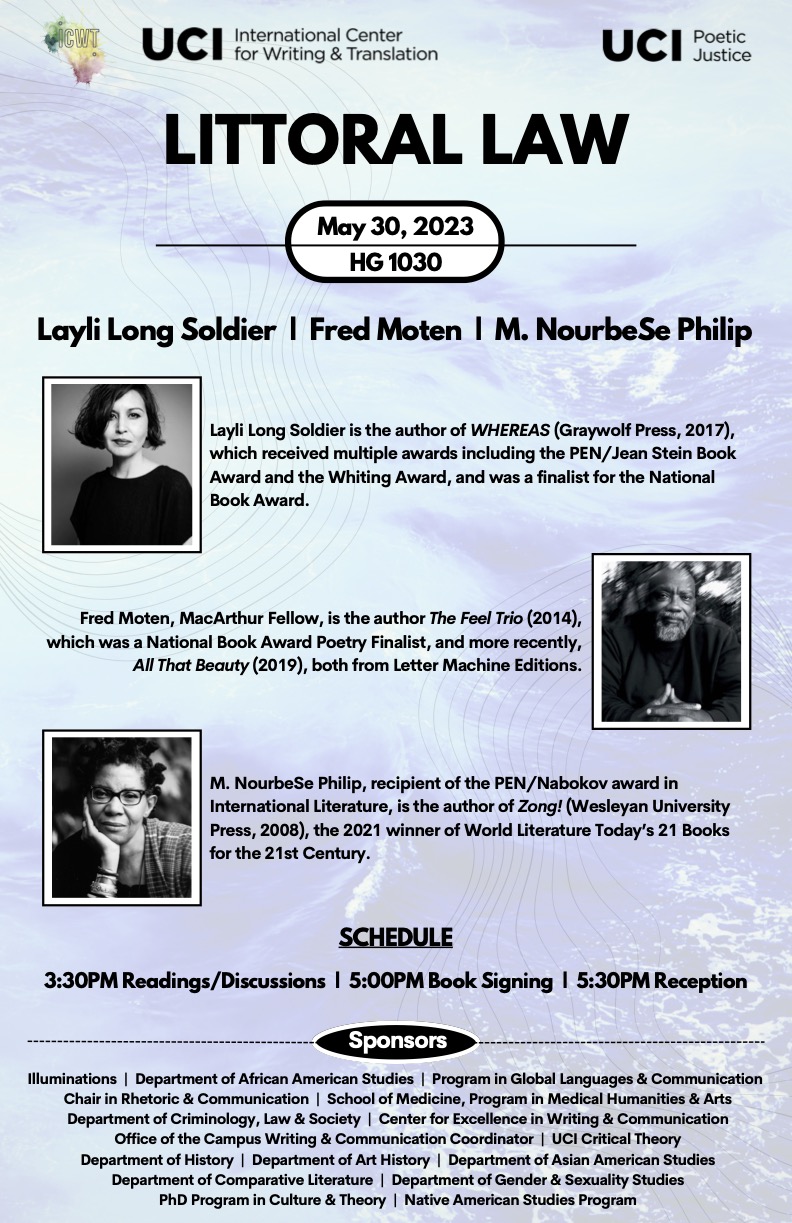 Littoral Law (Layli Long Soldier, Fred Moten, & M. NourbeSe Philip ...